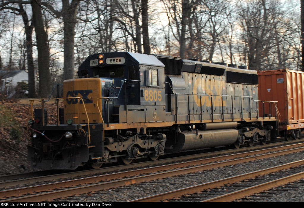 CSX SD40-2 8805 leading Q706-14